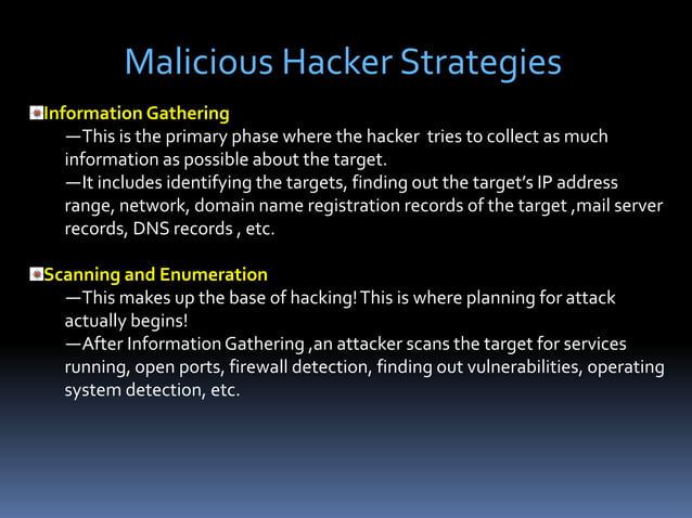 Ethical Hacking Overview | PPT