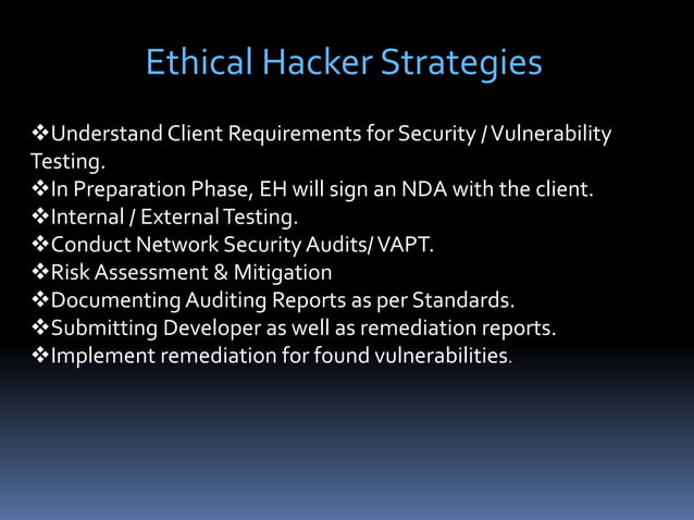 Ethical Hacking Overview | PPT