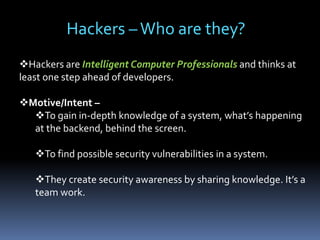 Ethical Hacking Overview | PPT