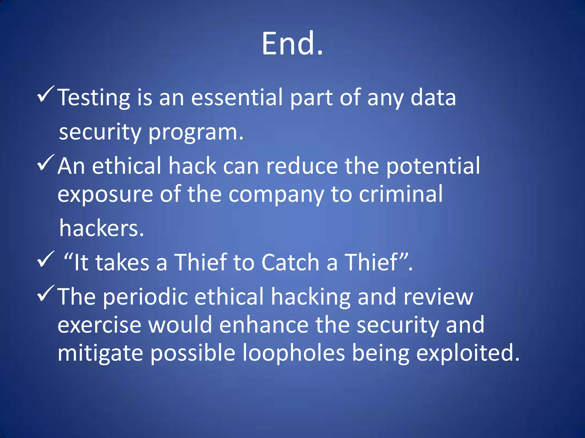 ethical hacking | PPT