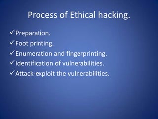 ethical hacking | PPT