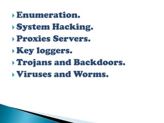 Ethical hacking ppt | PPTX
