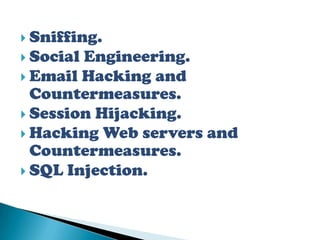 Ethical hacking ppt | PPTX