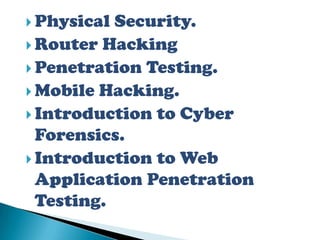 Ethical hacking ppt | PPTX