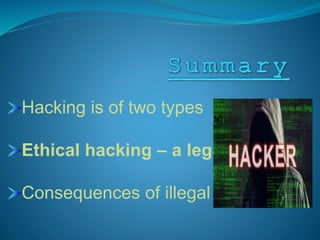 Ethical hacking presentation | PPT