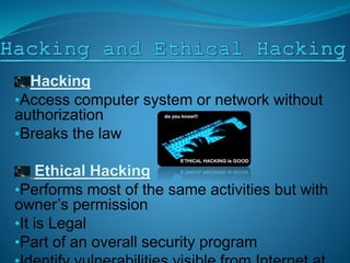 Ethical hacking presentation | PPTX