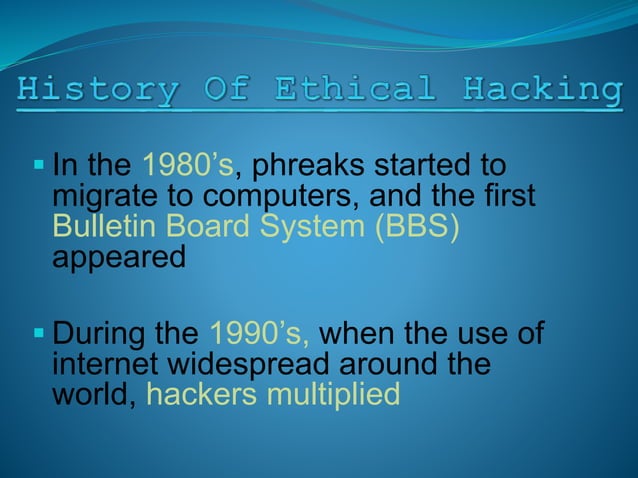 Ethical hacking presentation | PPT