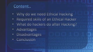 Cyber Security Ethical-hacking presentation | PPT