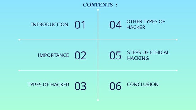 Ethical Hacking Presentation On Post Graduation Level Ppt