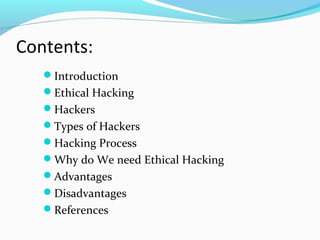 Ethical hacking | PPT