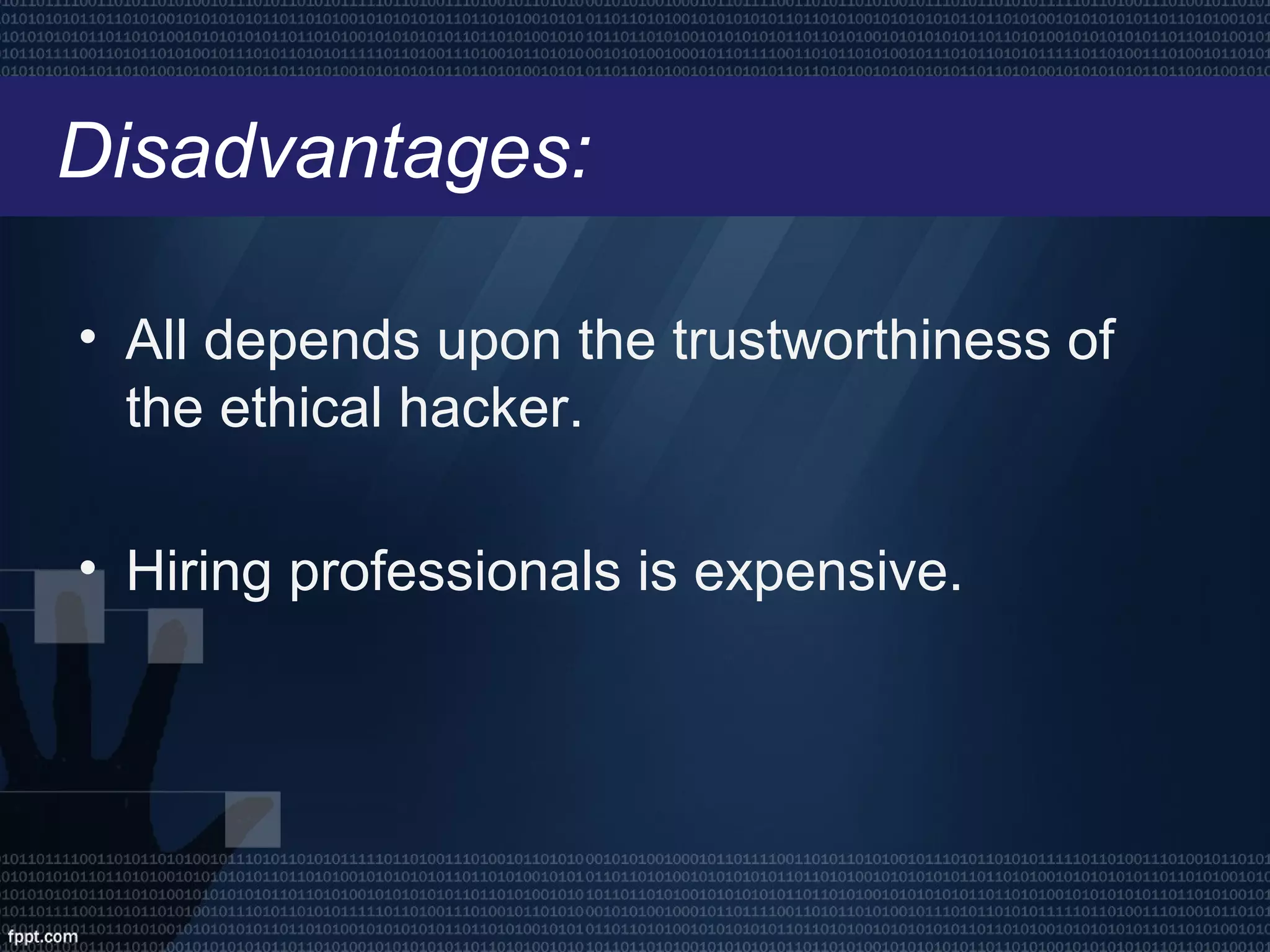 Ethical Hacking Powerpoint | PPT | Information and Network Security | Computing