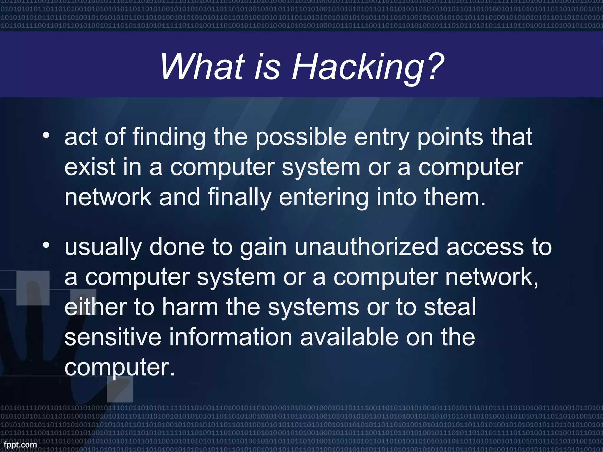 Ethical Hacking Powerpoint | PPT