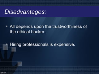 Ethical Hacking Powerpoint | PPT | Information and Network Security ...