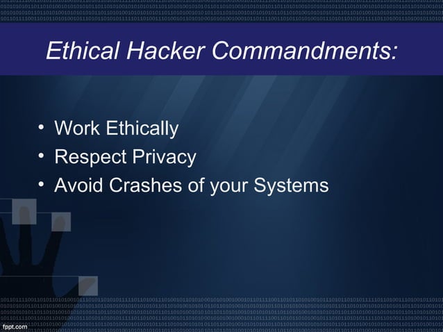 Ethical Hacking Powerpoint | PPT | Information and Network Security | Computing