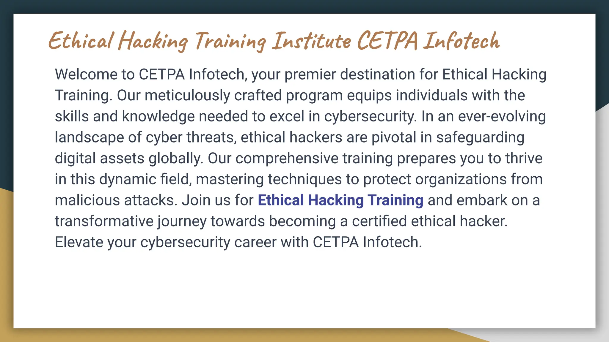 Ethical Hacking Training CETPA Infotech.pdf