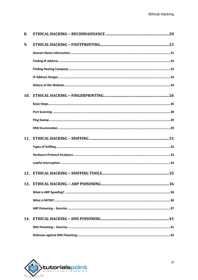 Ethical Hacking Tutorial Pdf
