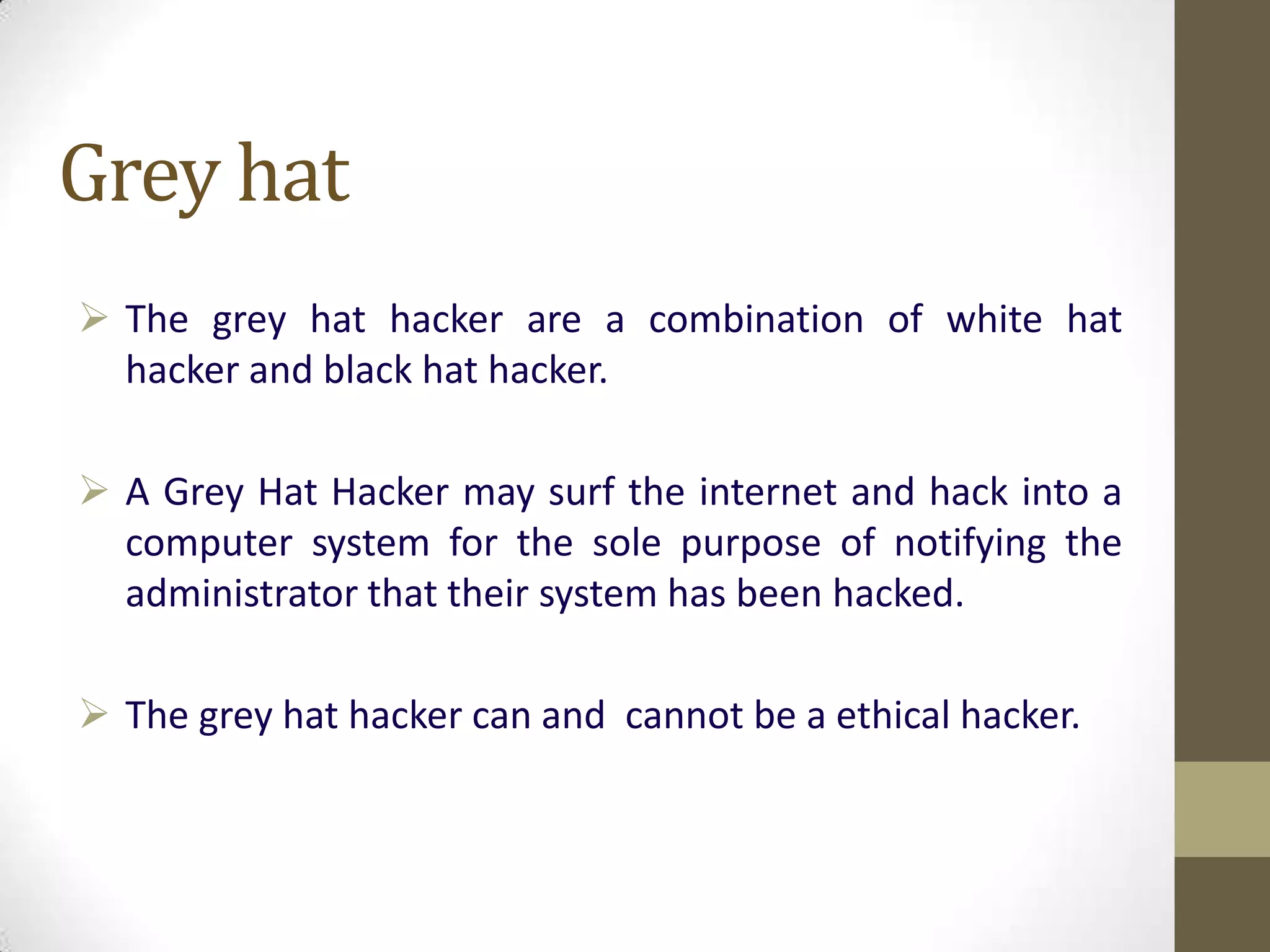 Ethical hacking basics | PPTX