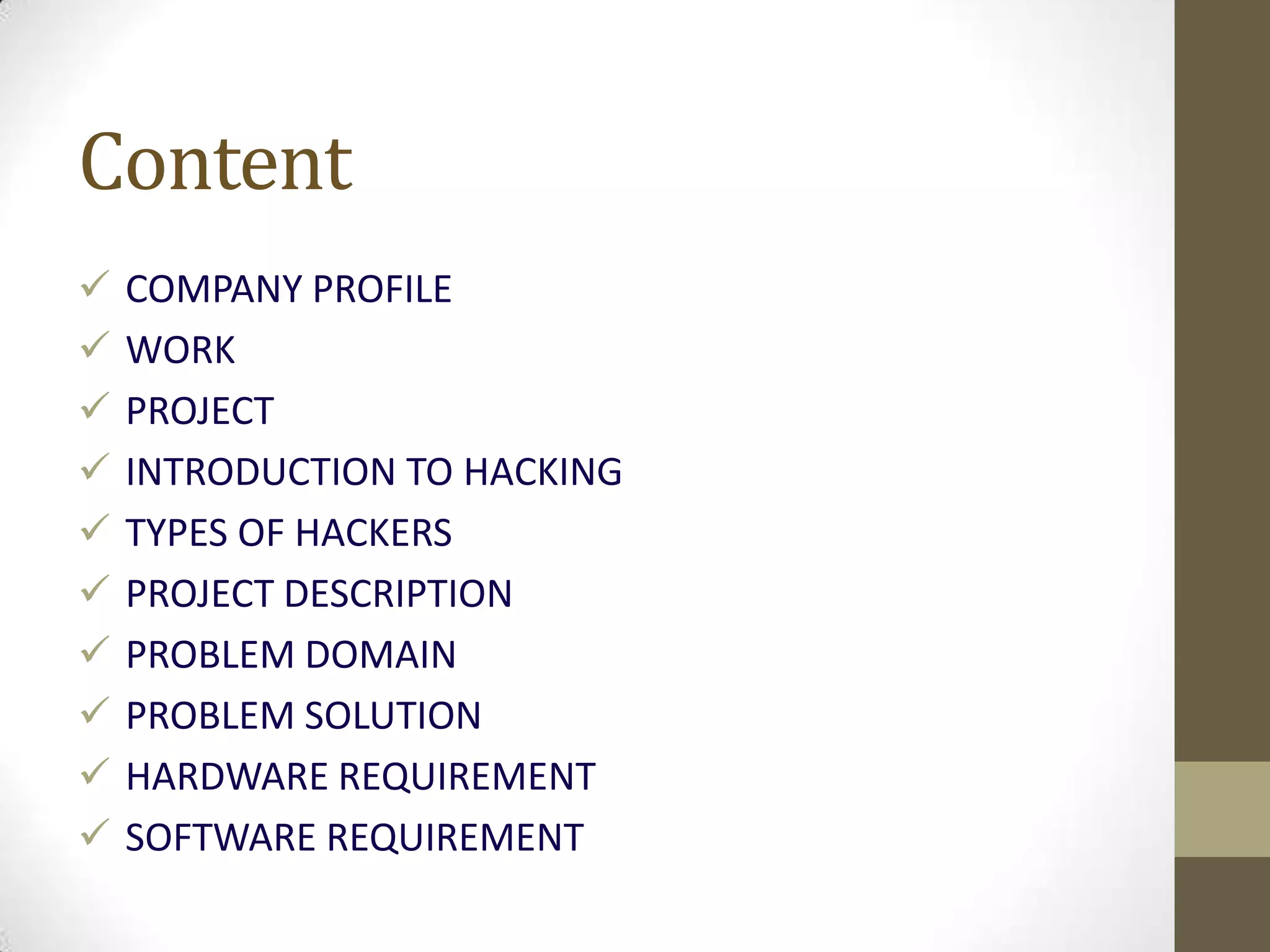 Ethical hacking basics | PPTX