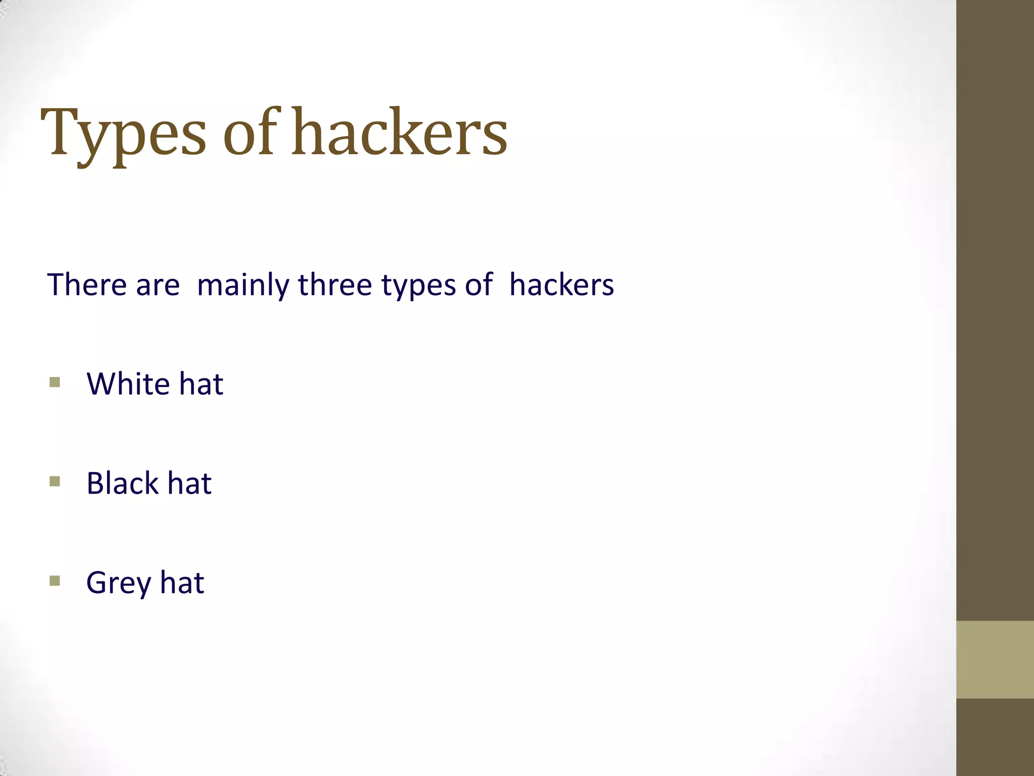 Ethical hacking basics | PPTX