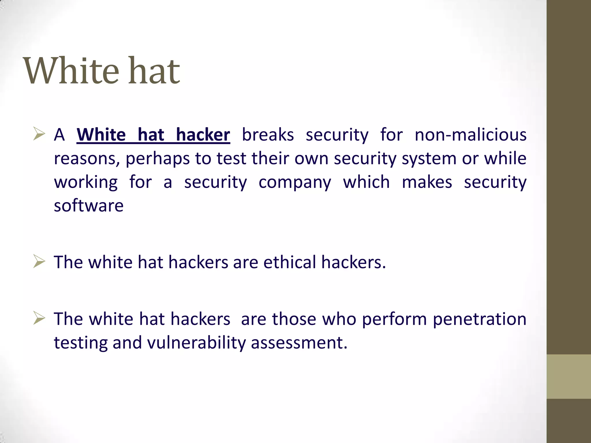 Ethical hacking basics | PPTX