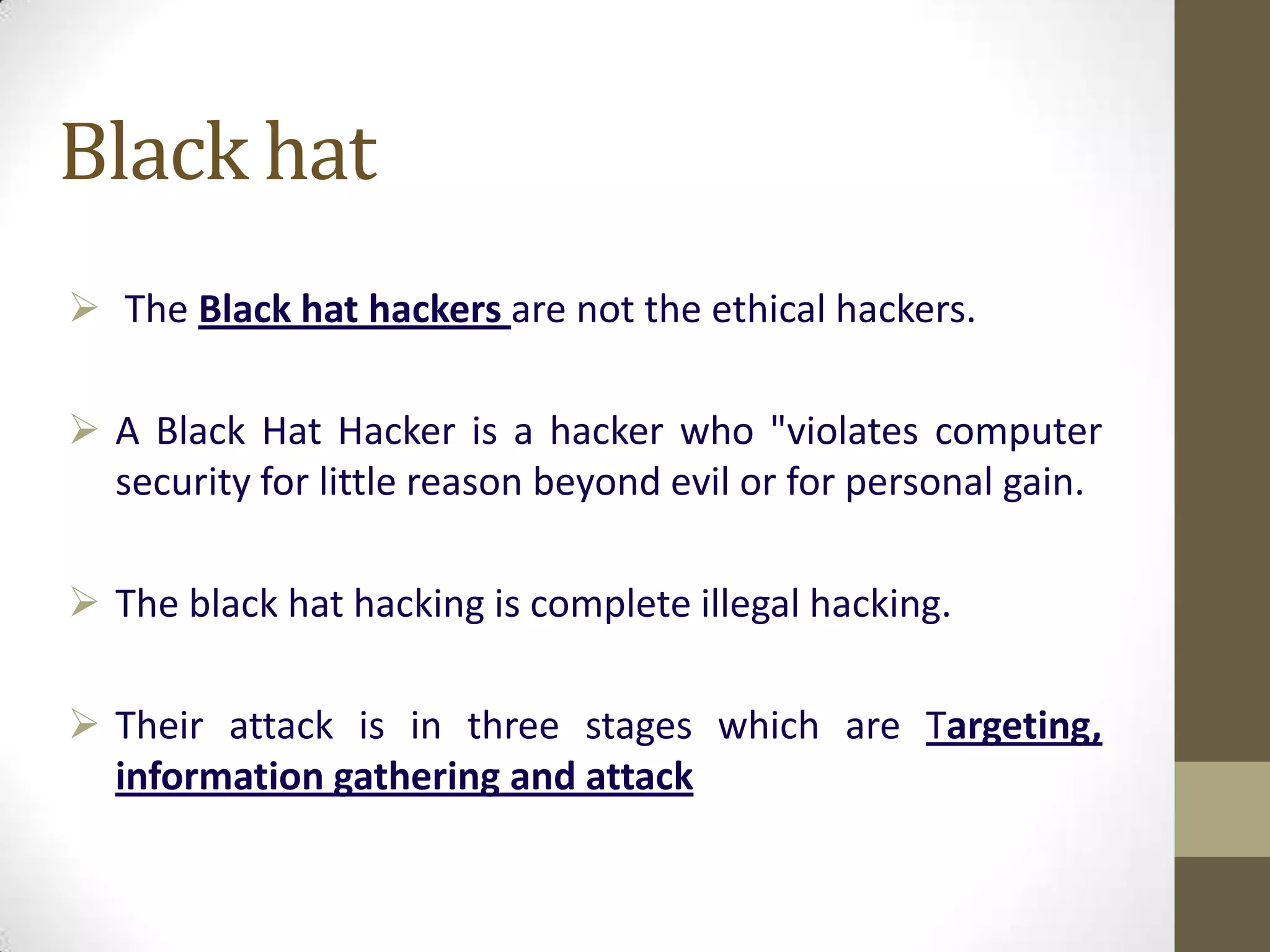 Ethical hacking basics | PPTX