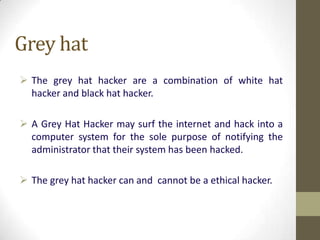 Ethical hacking basics | PPTX