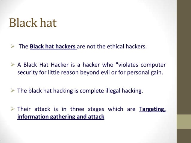 Ethical hacking basics | PPTX