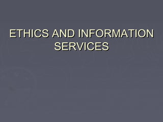 Ethical implications of information technology | PPT