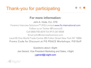 Ethical Investigation Interviews: The PEACE Model | PPT