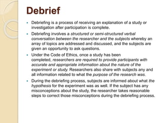 Ethical issues psychology | PPTX