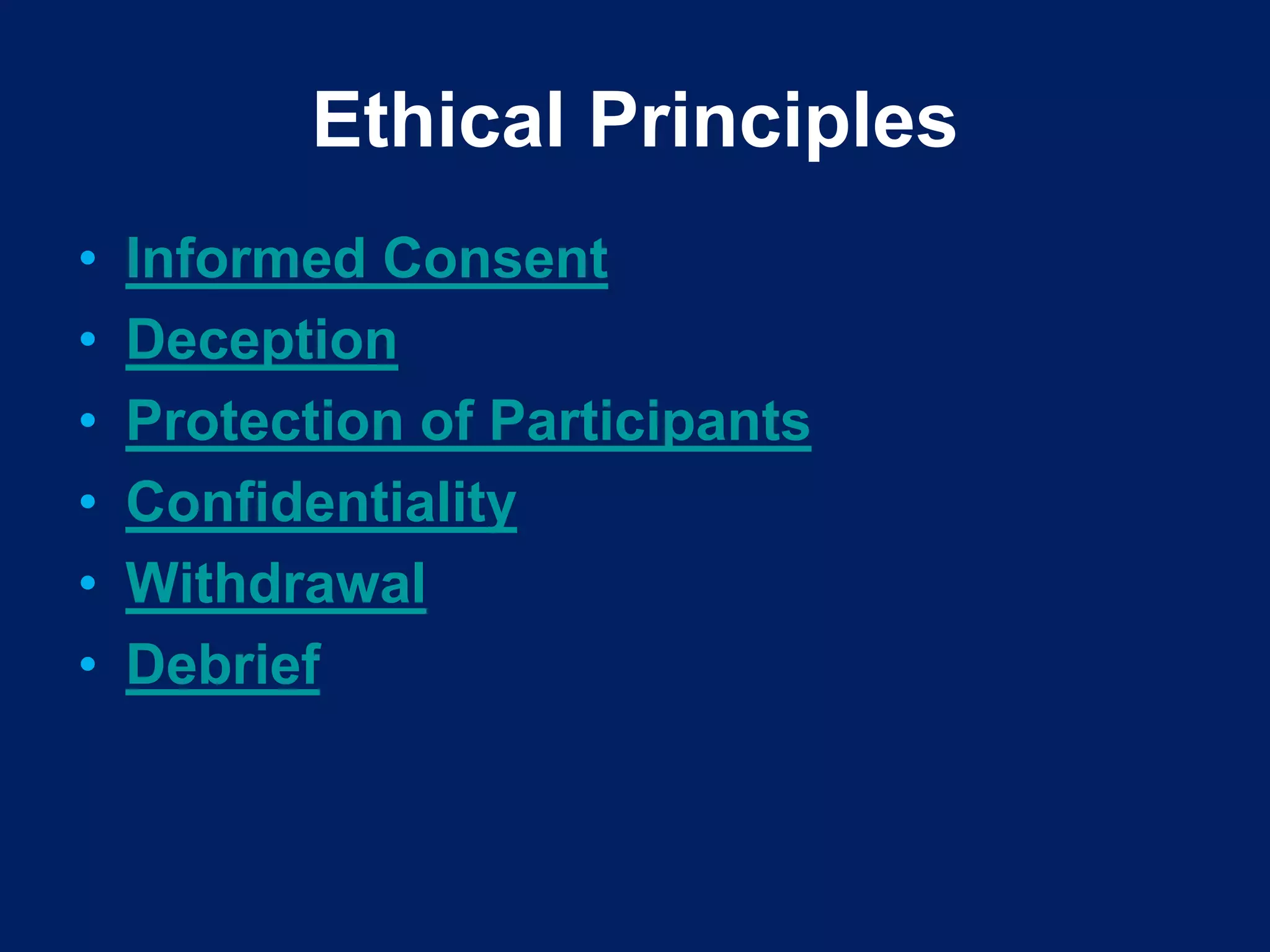 Ethical issues in psychological research | PPTX