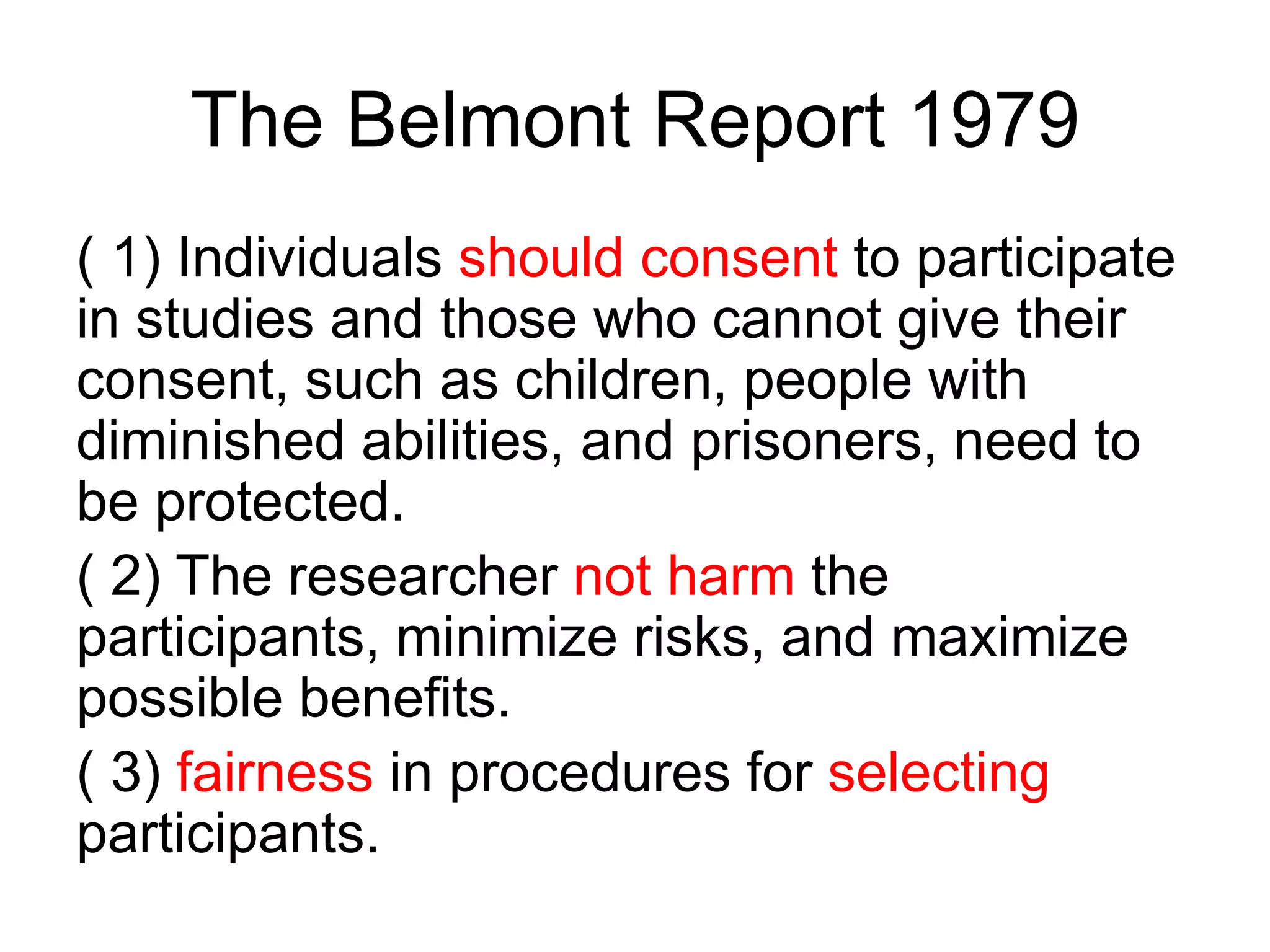 Ethical issues in Research | PPT