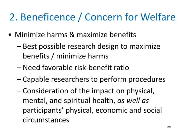 Ethical issues in Research | PPT