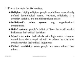 ETHICAL ISSUES in health system management | PPT