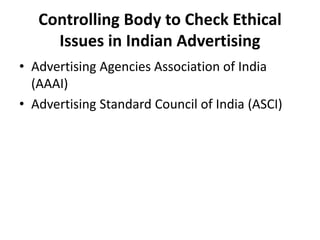 Ethical issues in advertising | PPTX