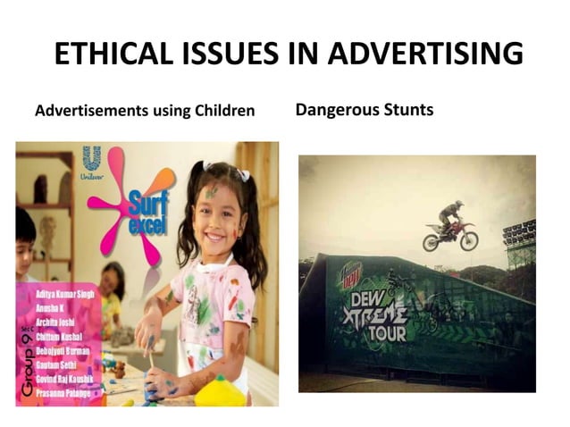 Ethical issues in advertising | PPTX | Advertising Industry | Industries