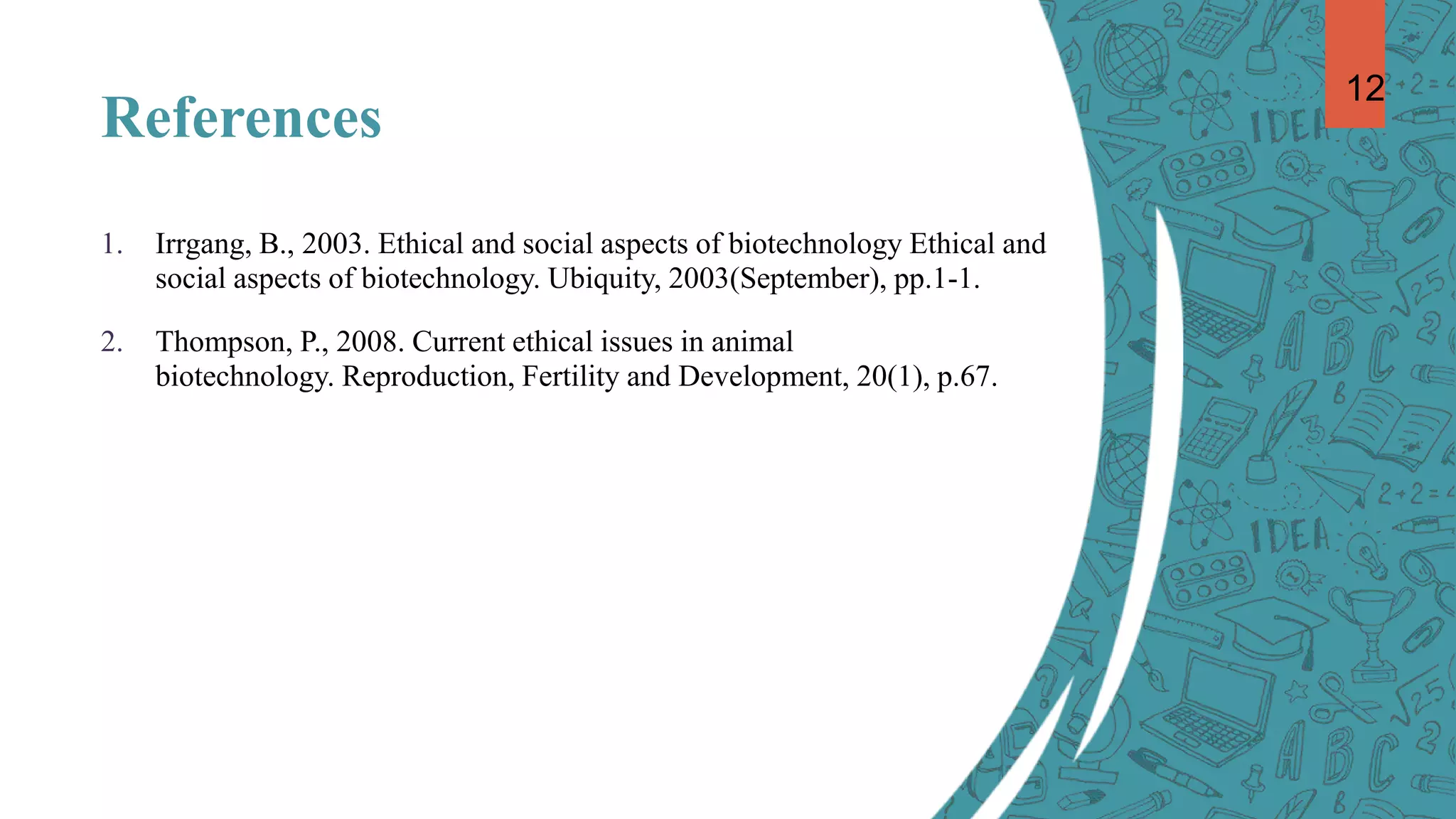 Ethical issues in animal biotechnology.pptx