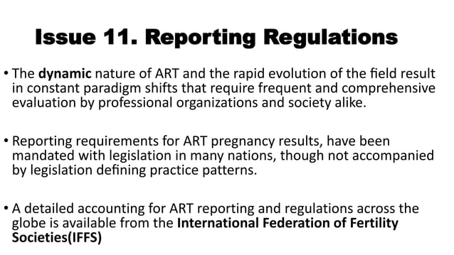 Ethical issues in assisted reproduction | PPTX