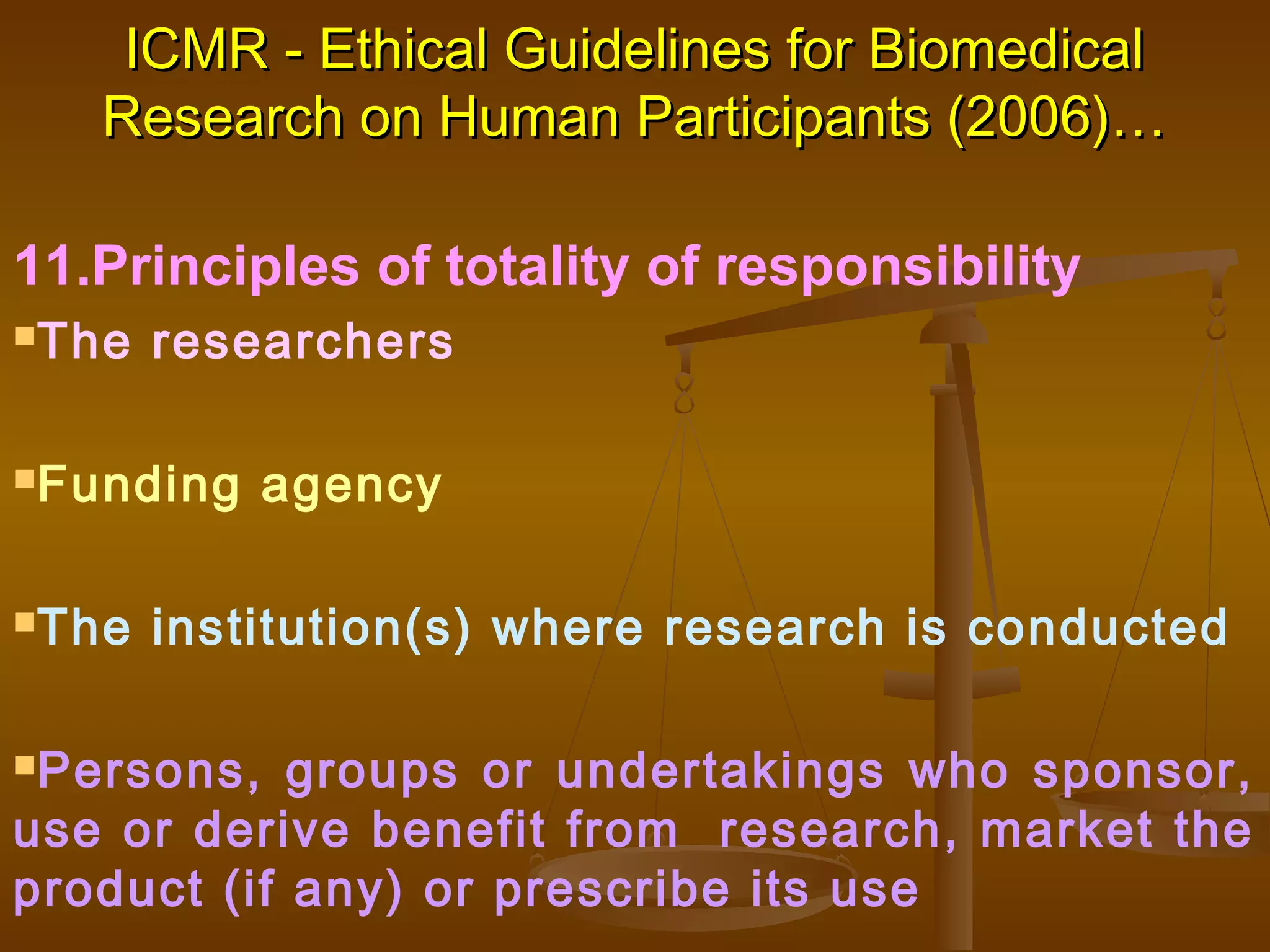 Ethical issues in biomedical research | PPT