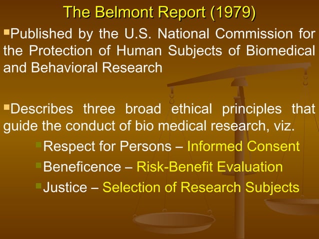 Ethical issues in biomedical research | PPT