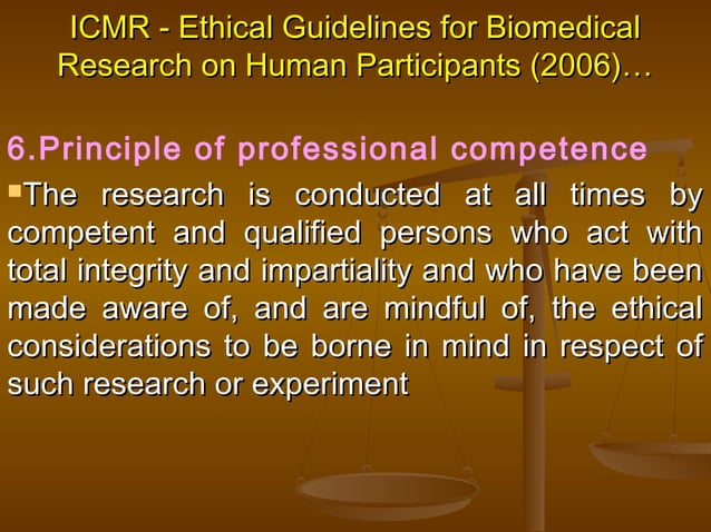 Ethical issues in biomedical research | PPT