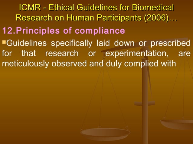 Ethical issues in biomedical research | PPT