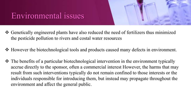 Ethical issues in biotechnology | PPTX