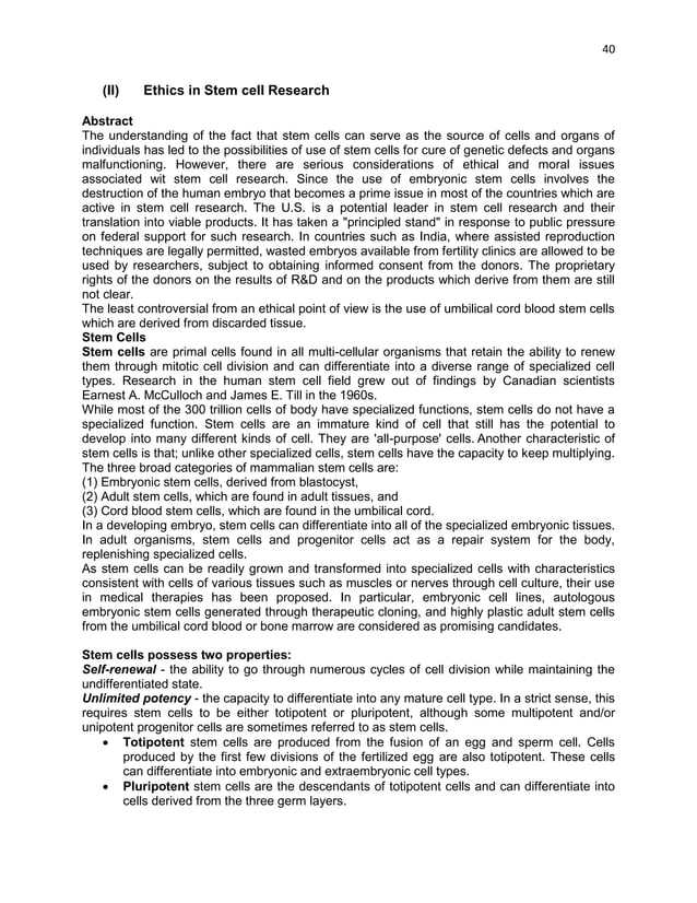 Ethical issues in biotechnology | PDF