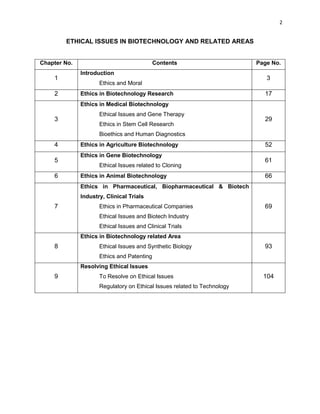Ethical Issues In Biotechnology