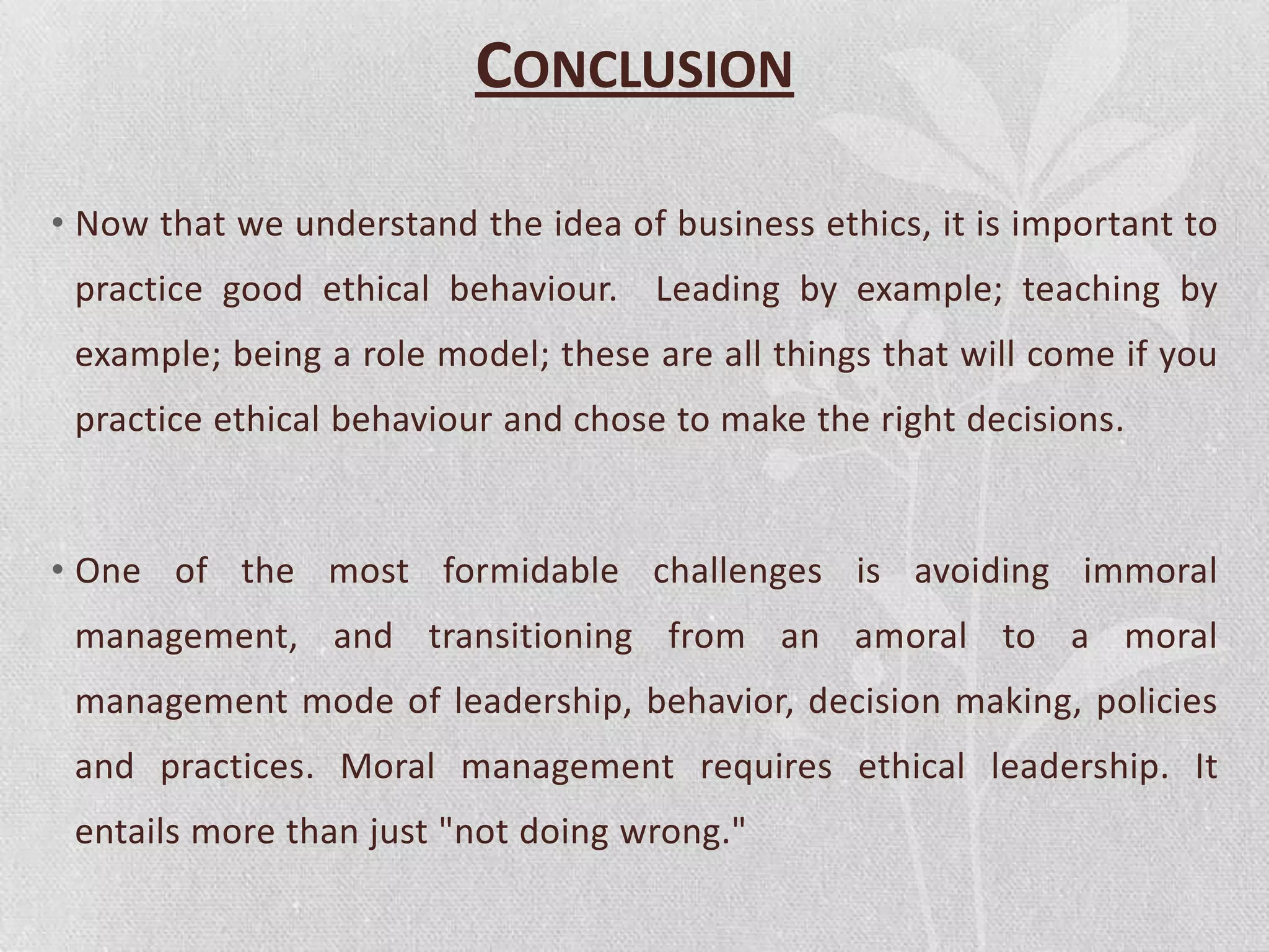 Ethical issues in business | PPTX