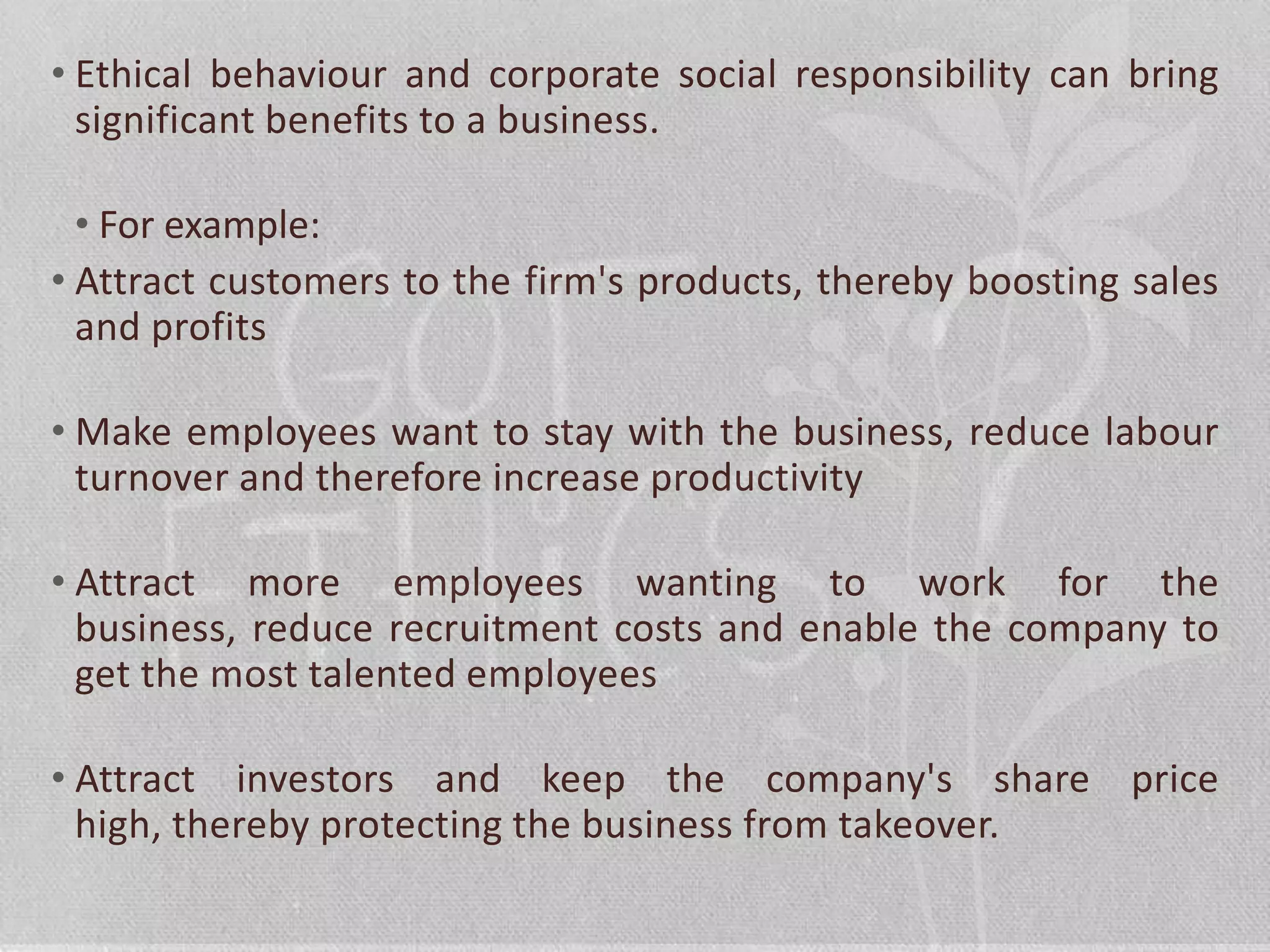 Ethical issues in business | PPTX