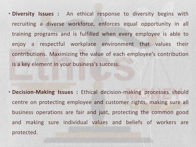 Ethical issues in business | PPTX