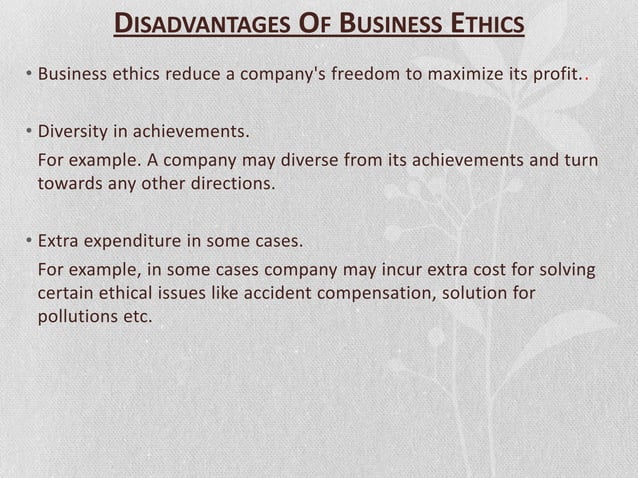 Ethical issues in business | PPTX