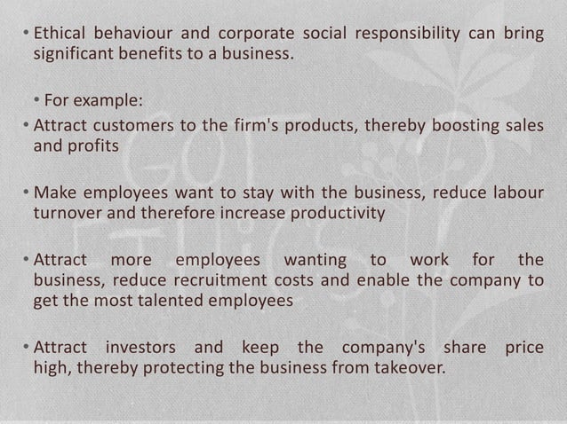 Ethical issues in business | PPTX